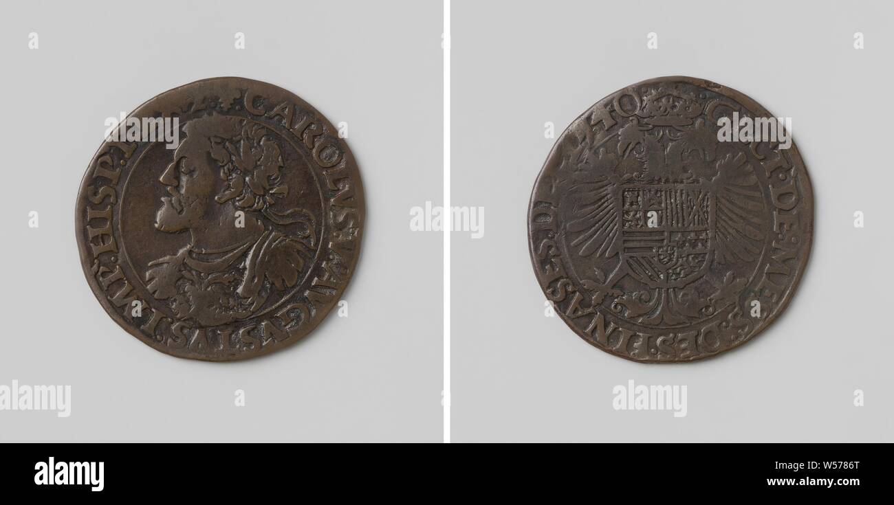 Charles V, German Emperor, calculating medal from the Council of ...