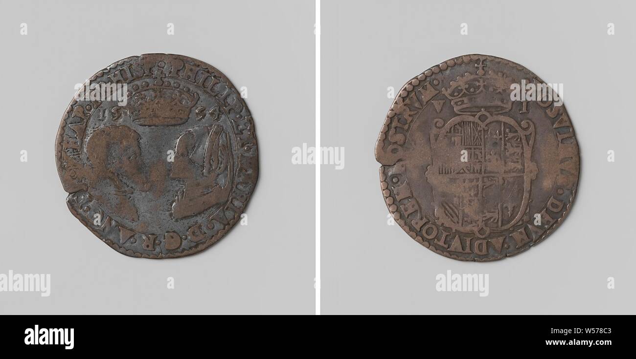 Marriage of Philip, heir to Spain and Mary I, Queen of England, Silver ...