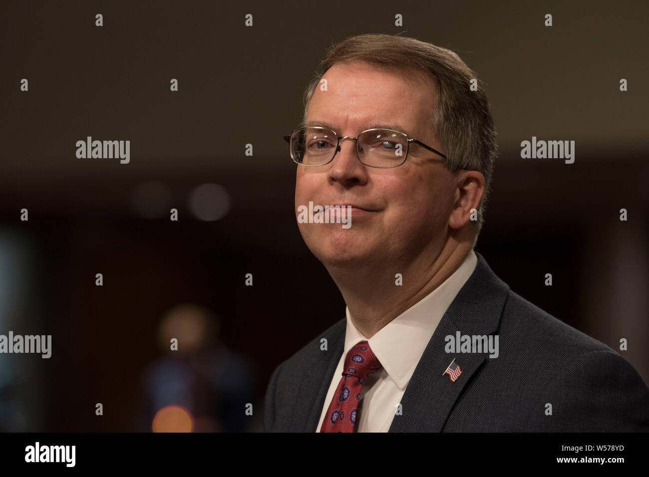 U.S. Under Secretary of Defense David L. Norquist testifies during his ...