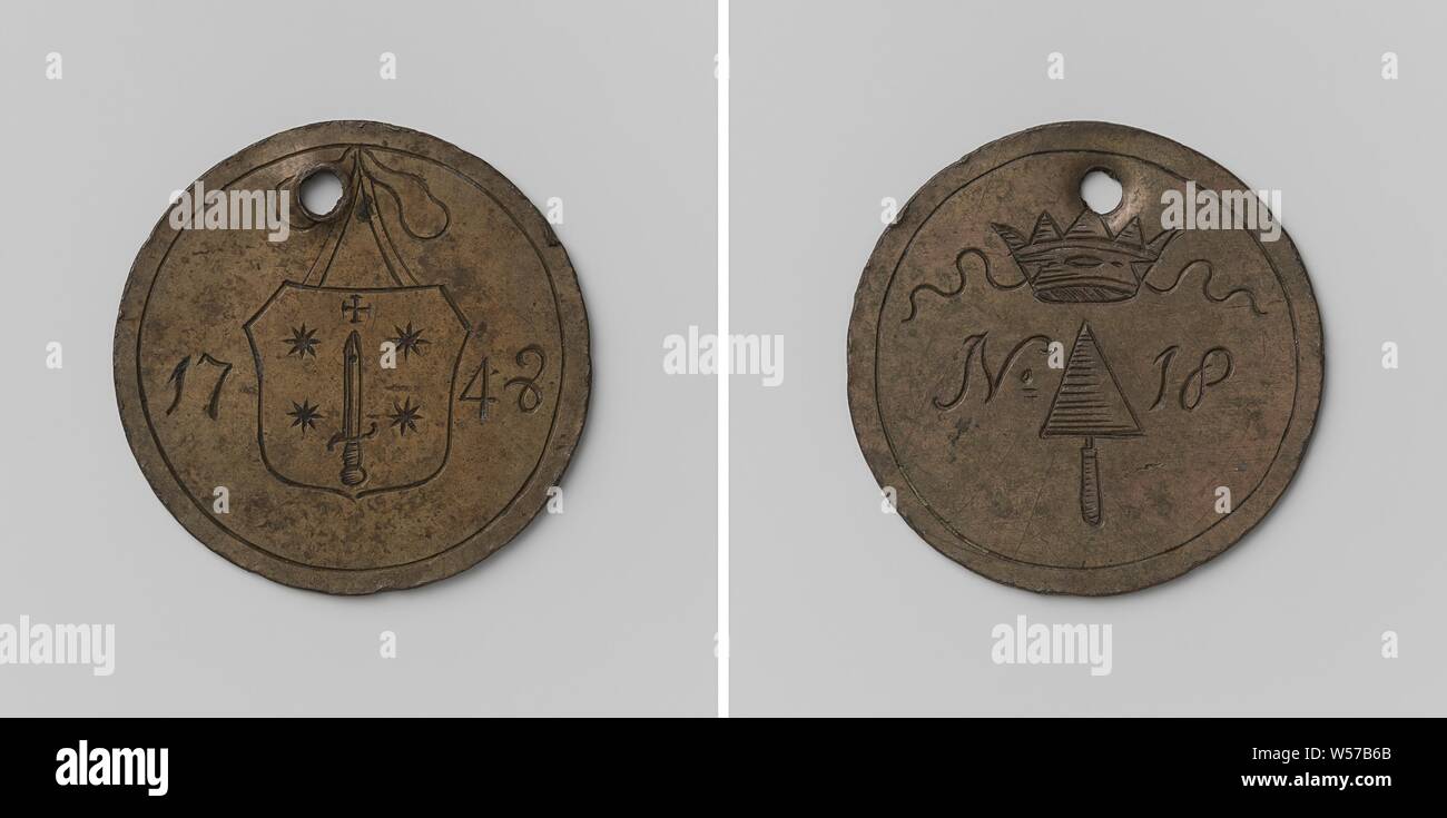 Crowned trowel inscription hi-res stock photography and images - Alamy