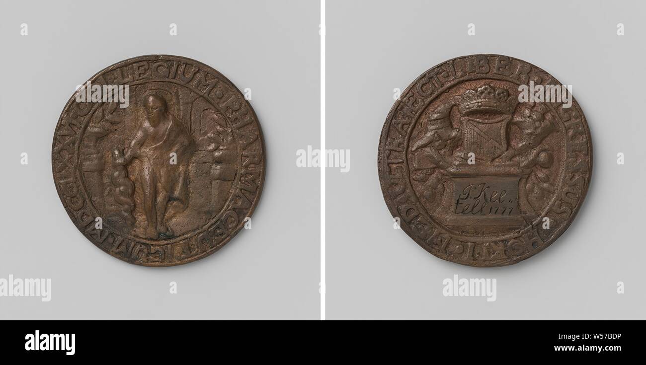 Collegium Medicum in Utrecht, access badge for the hortus medicus for I ...