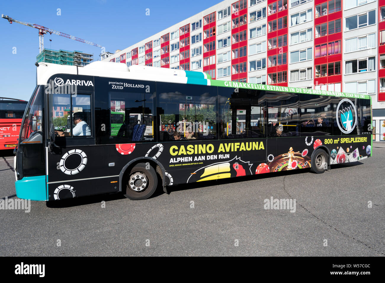 Arriva VDL Citea bus in Leiden, The Netherlands. Arriva operates bus ...