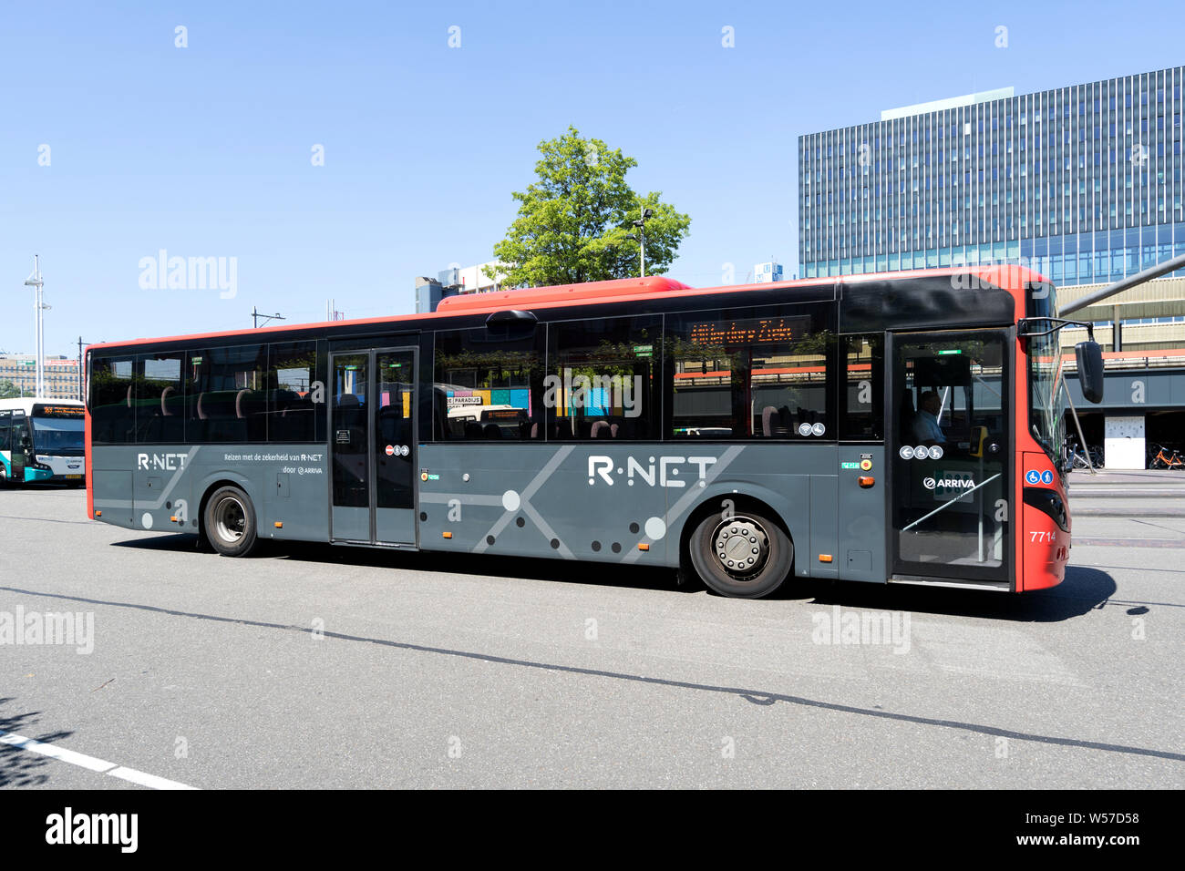 Arriva R-net Volvo 8900 bus in Leiden, The Netherlands Stock Photo - Alamy