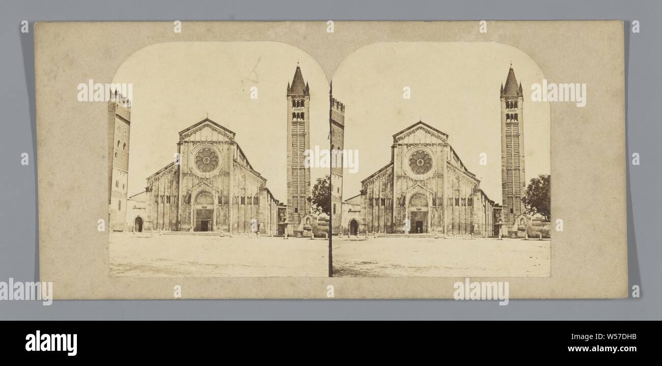 Exterior of the Basilica di San Zeno in Verona, church (exterior ...