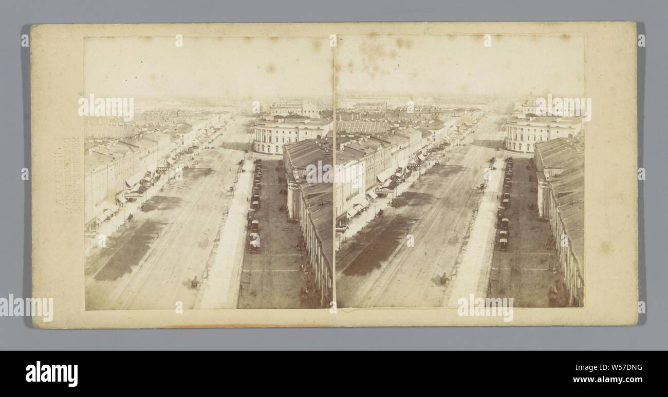 View of the Nevsky Prospekt in St. Petersburg, street (cityscape with ...