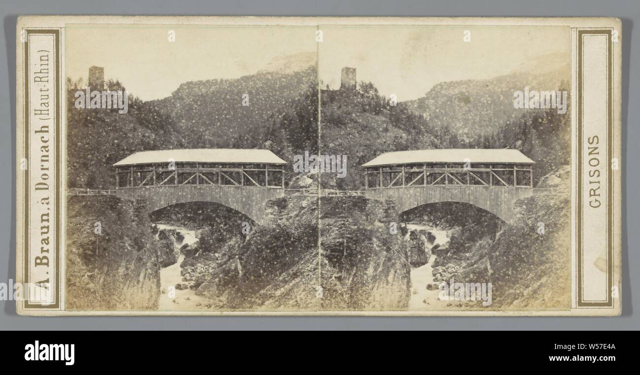 Pont sur la gorge du rhin doberhalbstein hi-res stock photography and ...