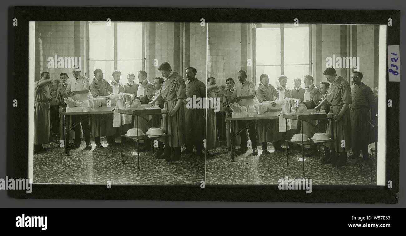 Operating table during operation, operating room, physician, doctor ...