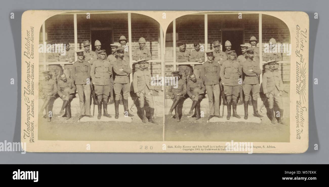 Gen. Kelly-Kenny and his Staff just before pursuit of Cronje was begun ...