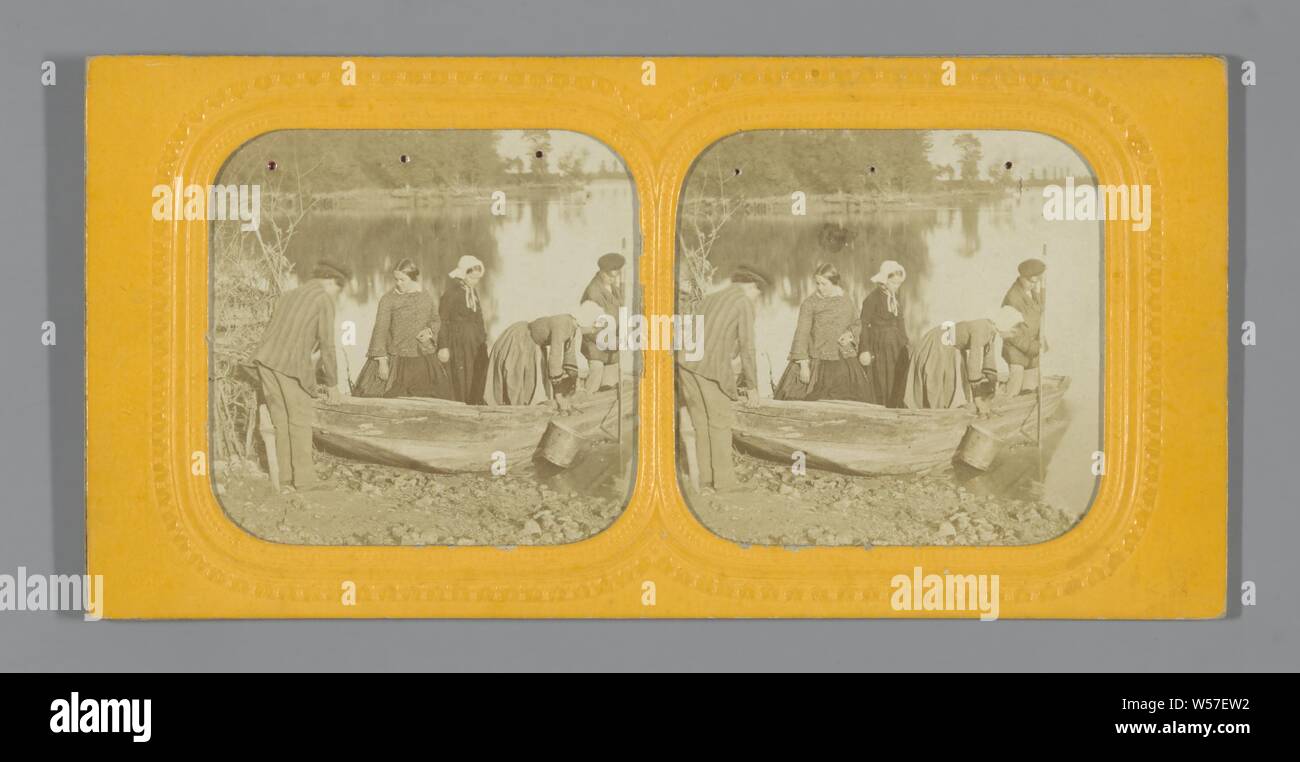 Outdoor table: company in rowing boat, rowing boat, canoe, etc ...