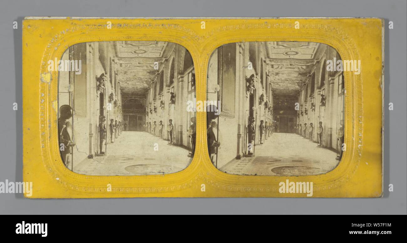 Corridor with armor in palace, EL, 1860 - 1880 Stock Photo - Alamy