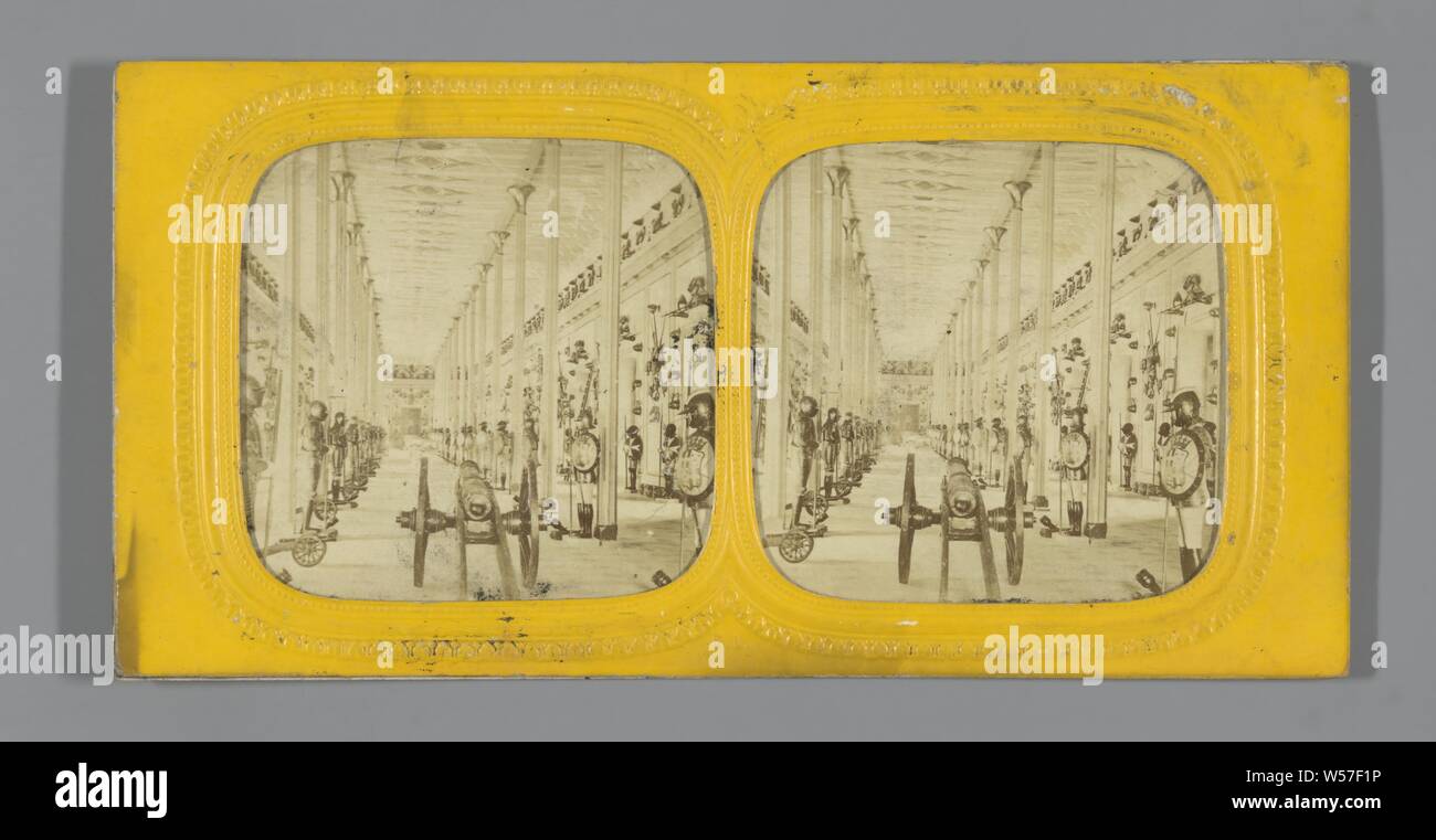 Corridor with armor and guns in palace, EL, 1860 - 1880 Stock Photo - Alamy