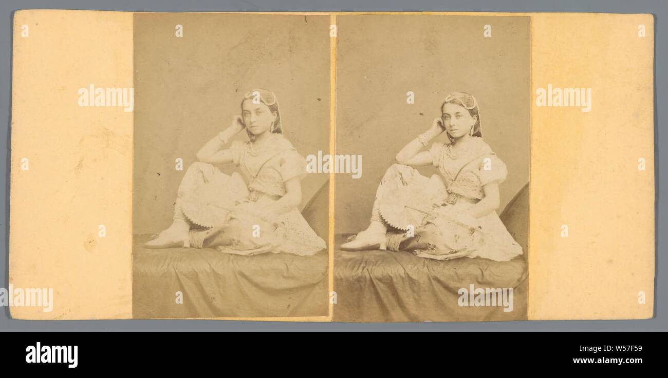 Girl dressed as odalisk, odalisque, Europe, anonymous, c. 1850 - c ...