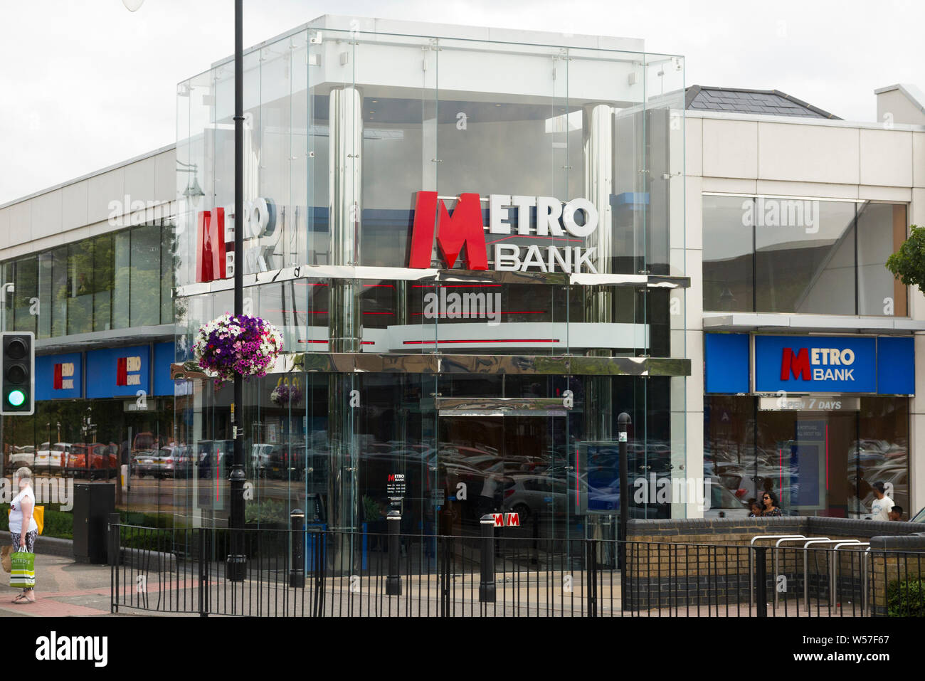 A high street branch of the Metro Bank / Metrobank bank. Two Rivers ...