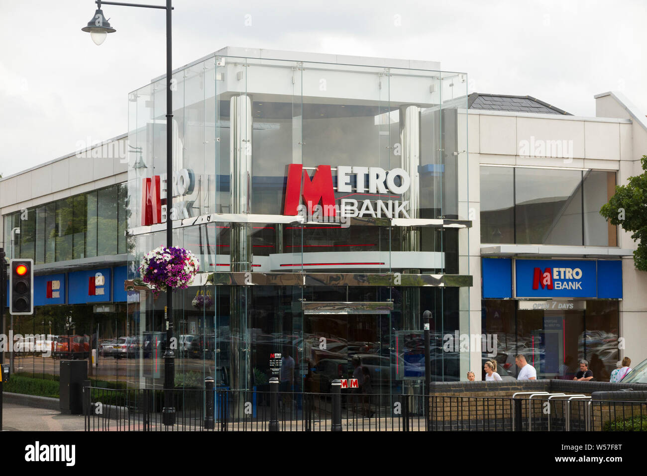 A high street branch of the Metro Bank / Metrobank bank. Two Rivers ...