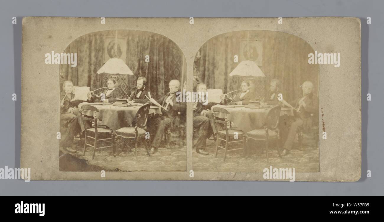Men reading, writing and smoking pipe at a table, pipe, tobacco ...