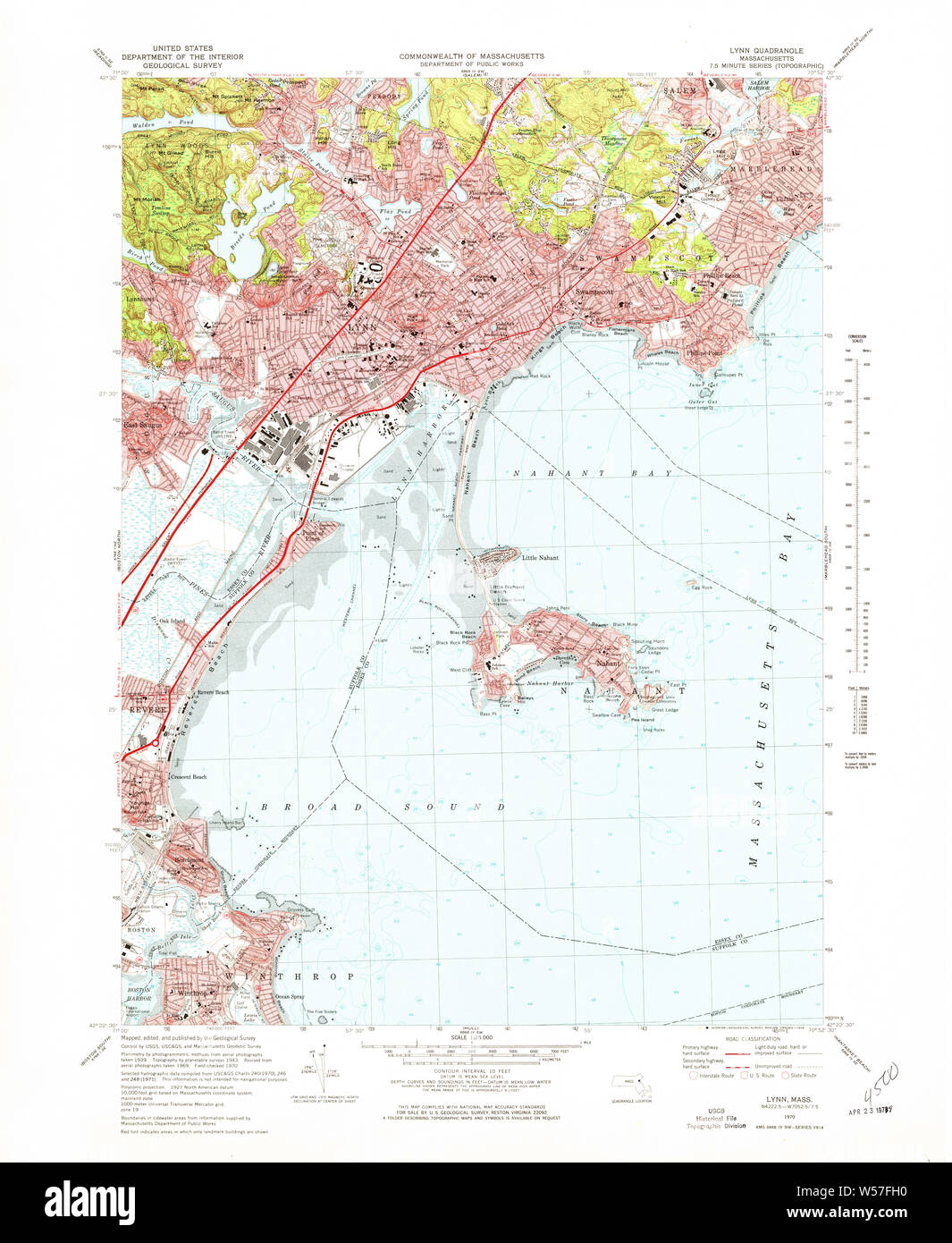 Massachusetts USGS Historical Topo Map MA Lynn 351069 1970 25000 ... Massachusetts USGS Historical Topo Map MA Lynn 351069 1970 25000 ...