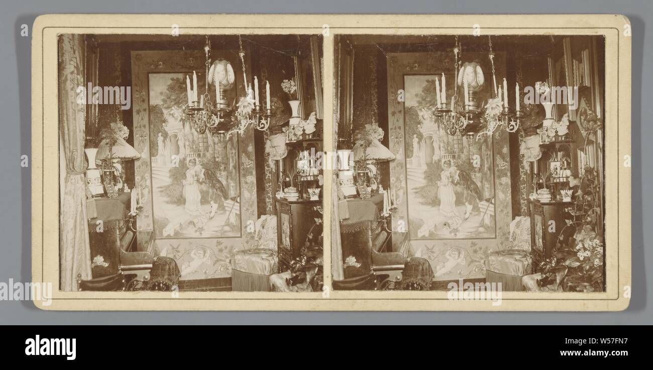 Interior of the house around 1900, anonymous, 1890 - 1910 Stock Photo ...