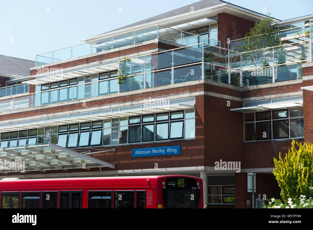 Outside front exterior of the Atkinson Morley Wing of Saint Georges ...