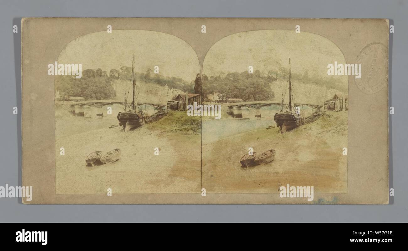 English landscape with riverbank, anonymous, 1856 - 1859 Stock Photo ...