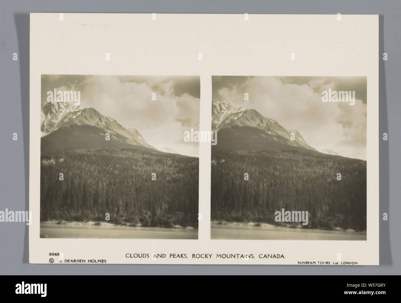 Clouds and Peaks, Rocky Mountains, Canada, J. Dearden Holmes, 1920 ...