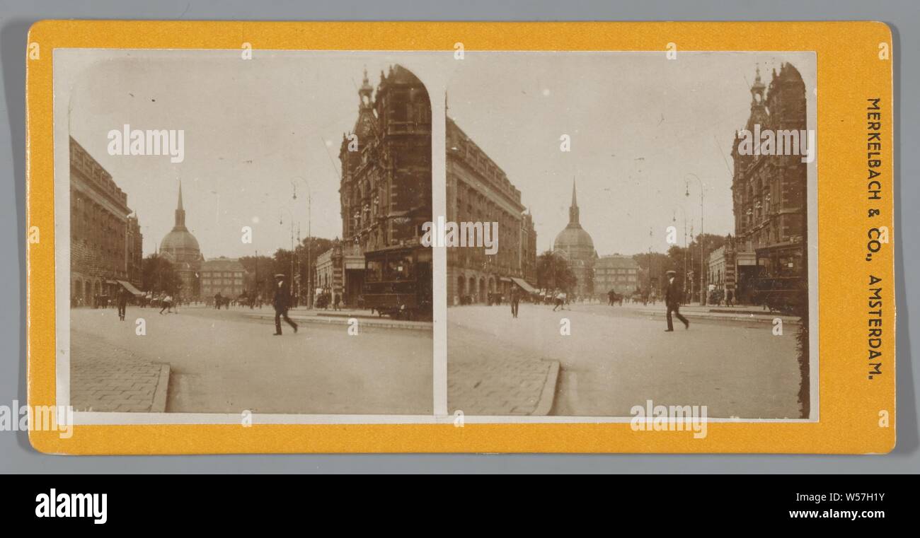 The Leidsche Plein in Amsterdam, Johannes W. Merkelbach & Co, 1880 ...