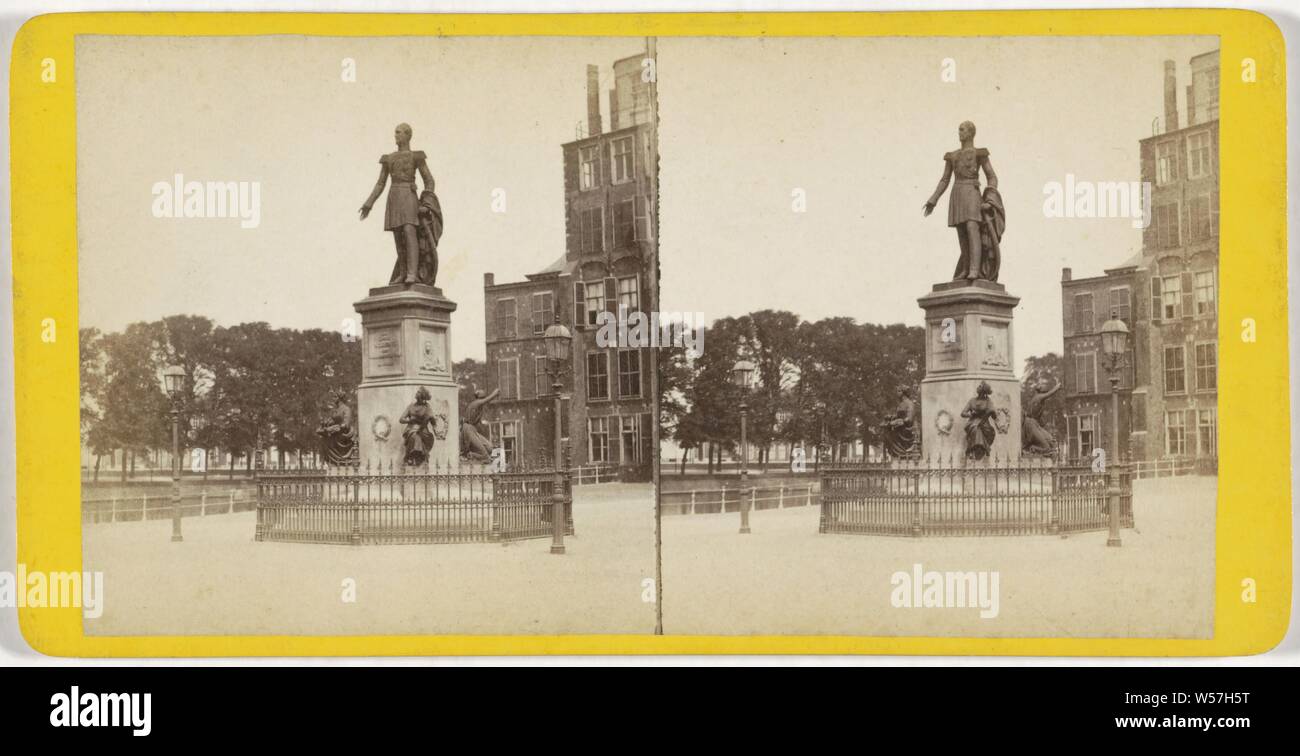 The Hague, Willem II Statue, anonymous, 1854 - 1870 Stock Photo - Alamy