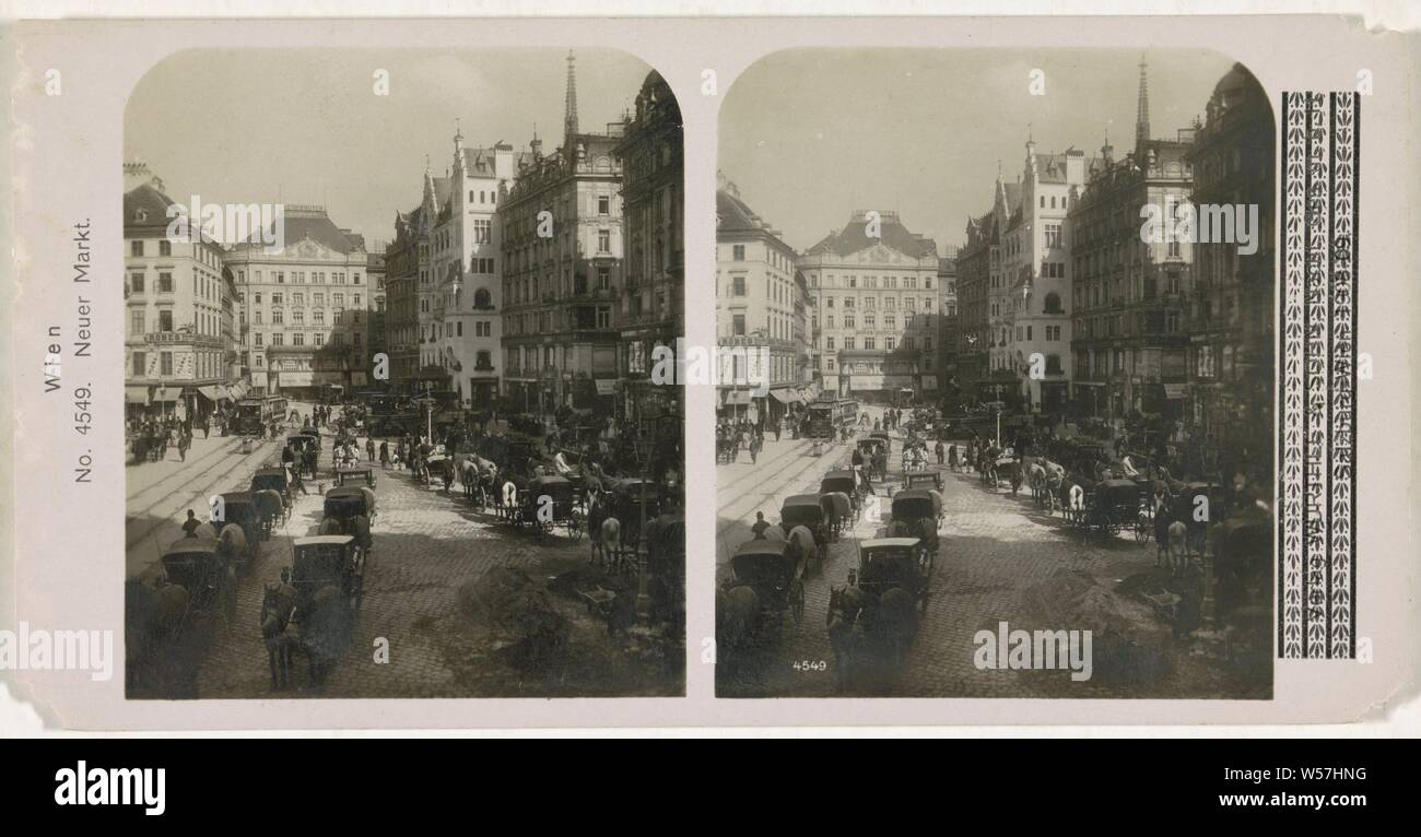 Wien, Neuer Markt, Vienna, Würthle & Sohn, 1908 - 1909 Stock Photo - Alamy