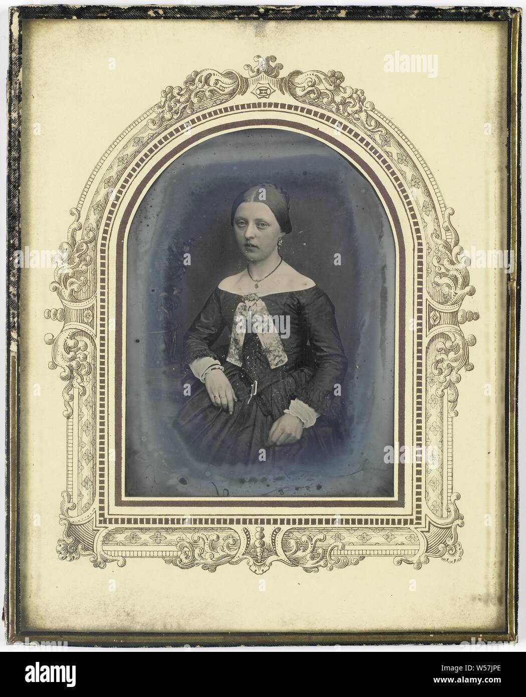 Portrait of an unknown woman, historical persons, adult woman, Carl ...