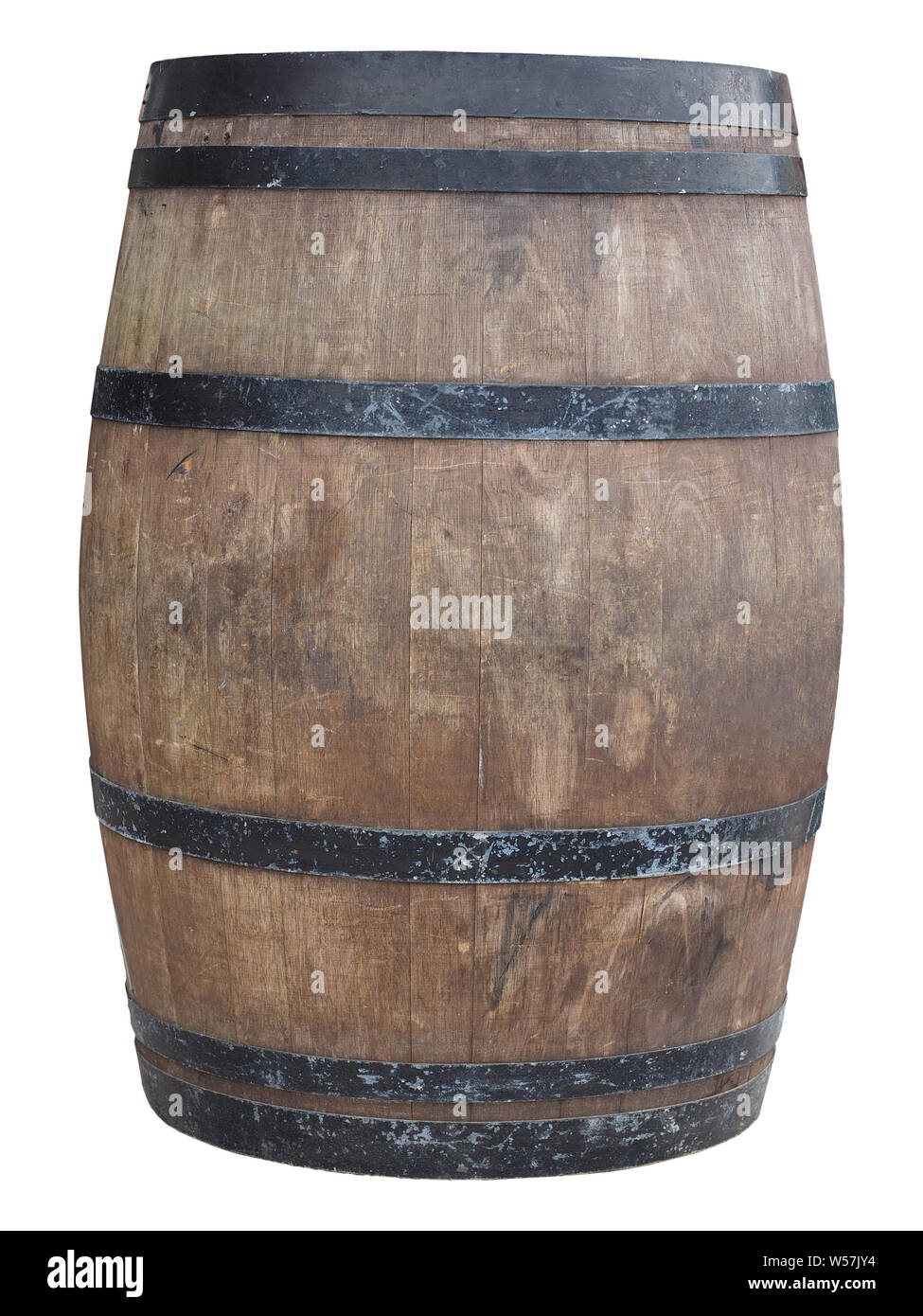 wooden barrel aka cask or keg for wine isolated over white background ...