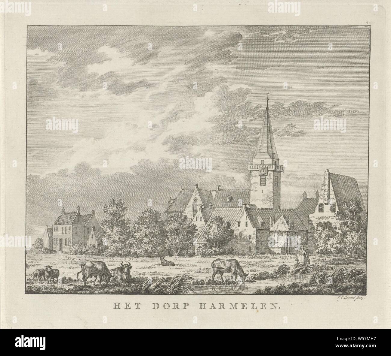 View of the village of Harmelen Dutch villages (series title), The ...