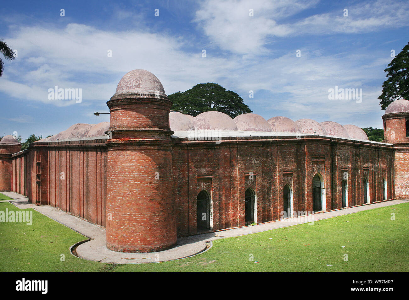The Sixty Dome Mosque or Shaṭ Gombuj Moshjid also known as Shait Gambuj ...