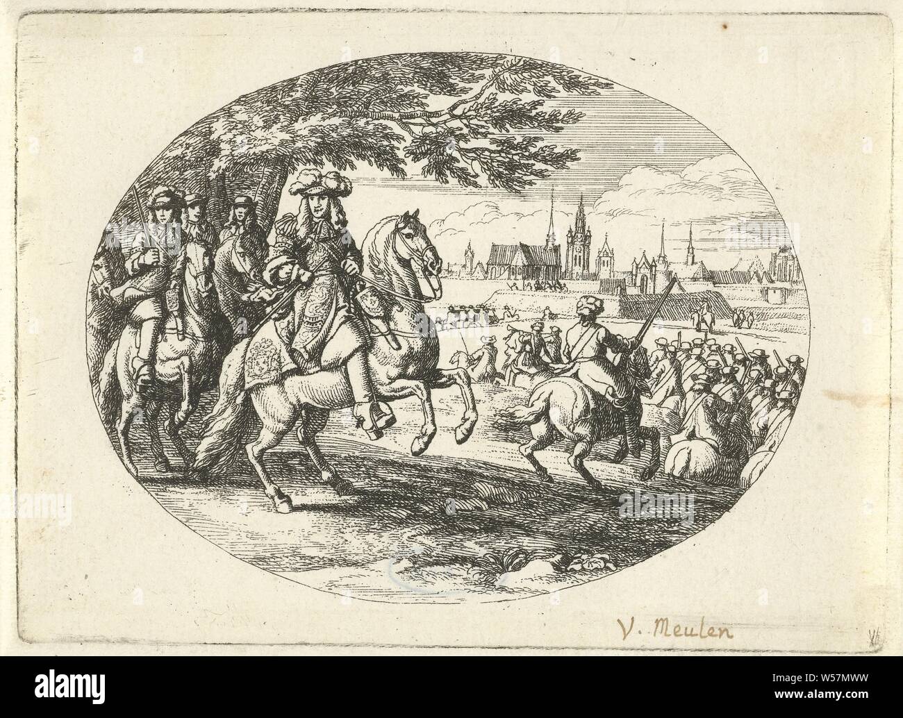 Siege of a city by Louis XIV, king of France Military representations ...