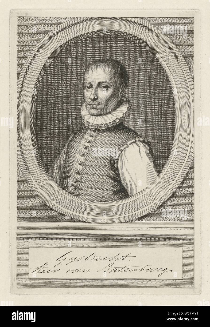 Portrait of Gijsbert van Bronckhorst and Batenburg Gysbrecht Lord of ...