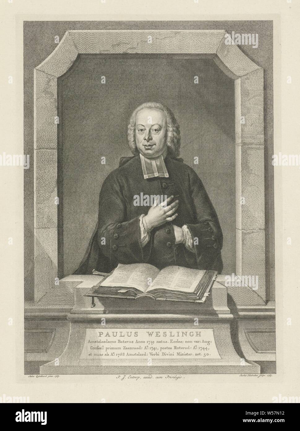 Portrait of Paulus Weslingh Paulus Weslingh (title on object), Portrait ...