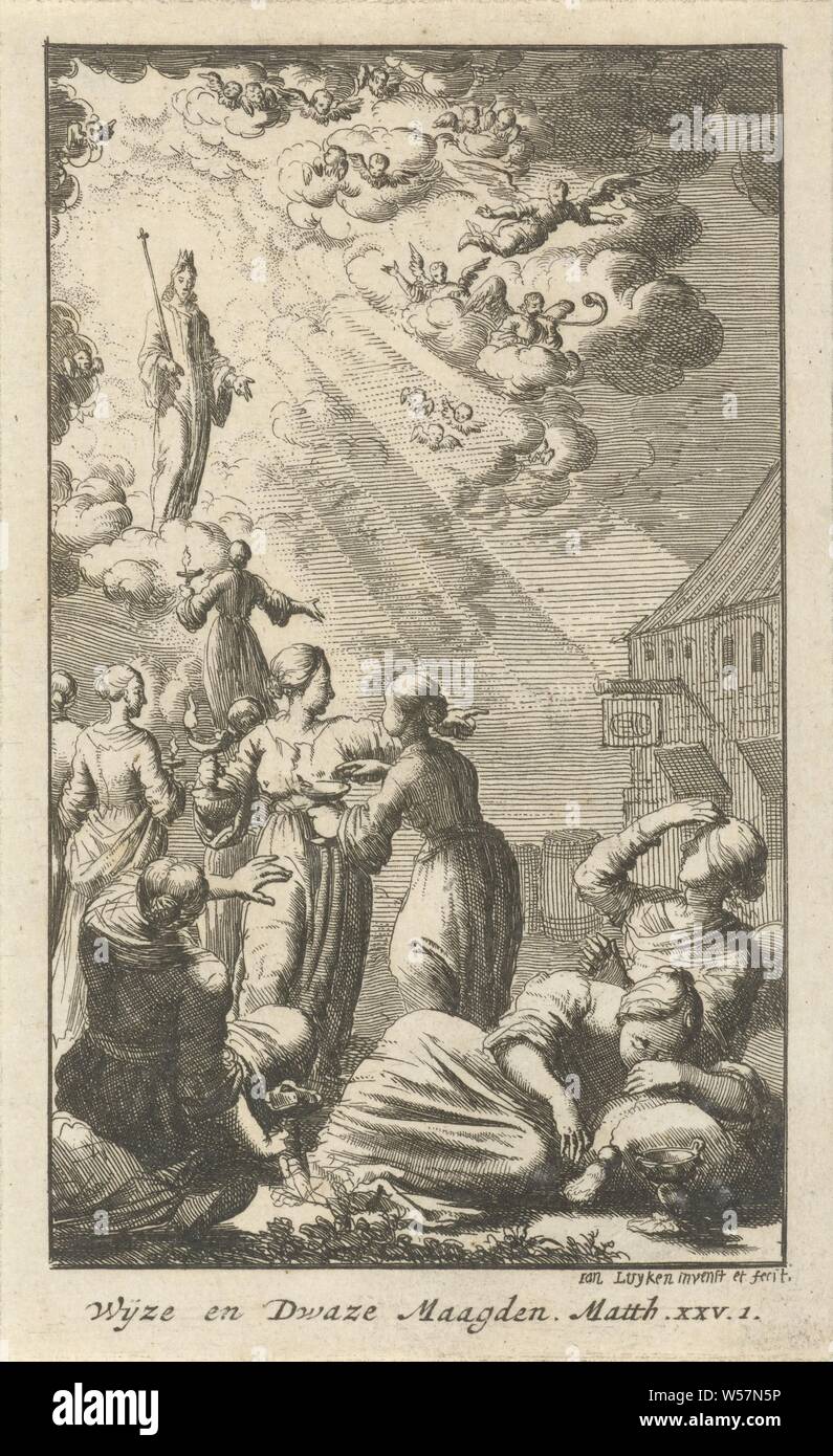 The parable of the wise and foolish virgins hi-res stock photography ...