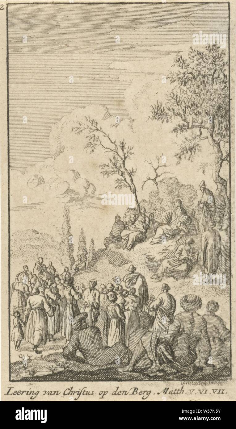 The Sermon on the Mount of Christ on the Mountain Twenty-four scenes ...