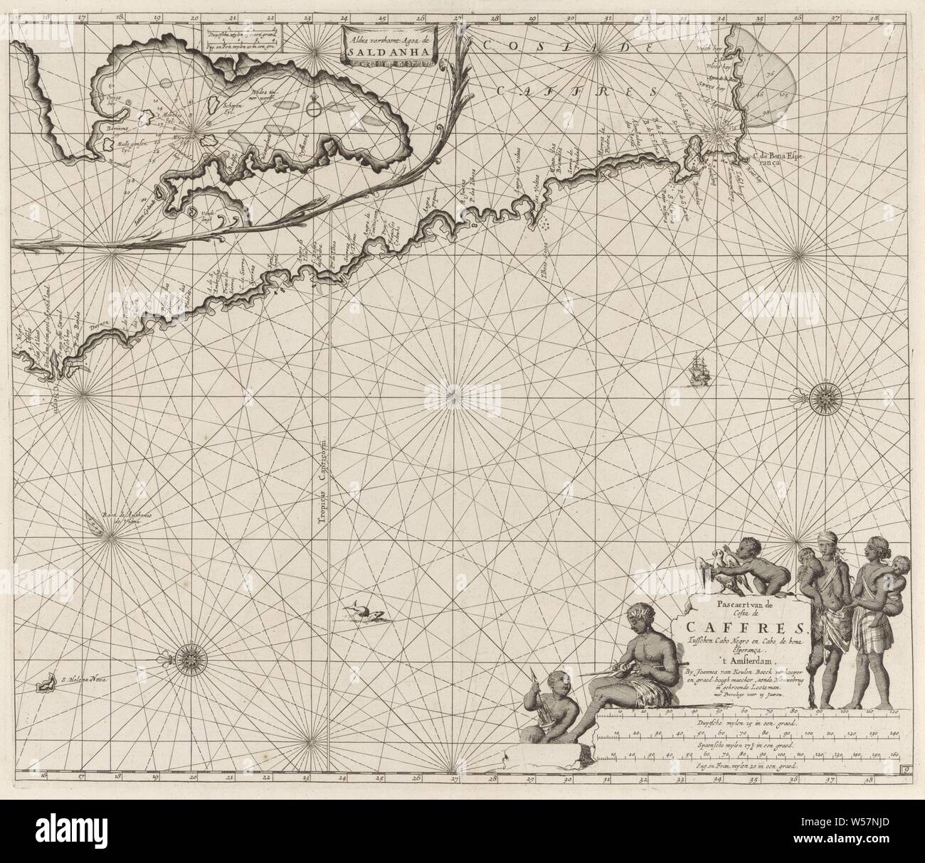 Map compass africa hi-res stock photography and images - Alamy