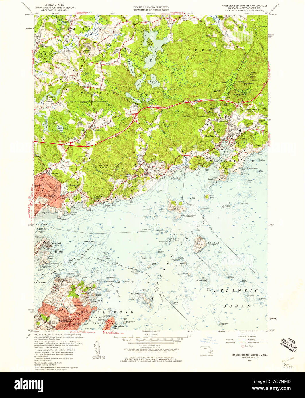 Map of marblehead hi-res stock photography and images - Alamy