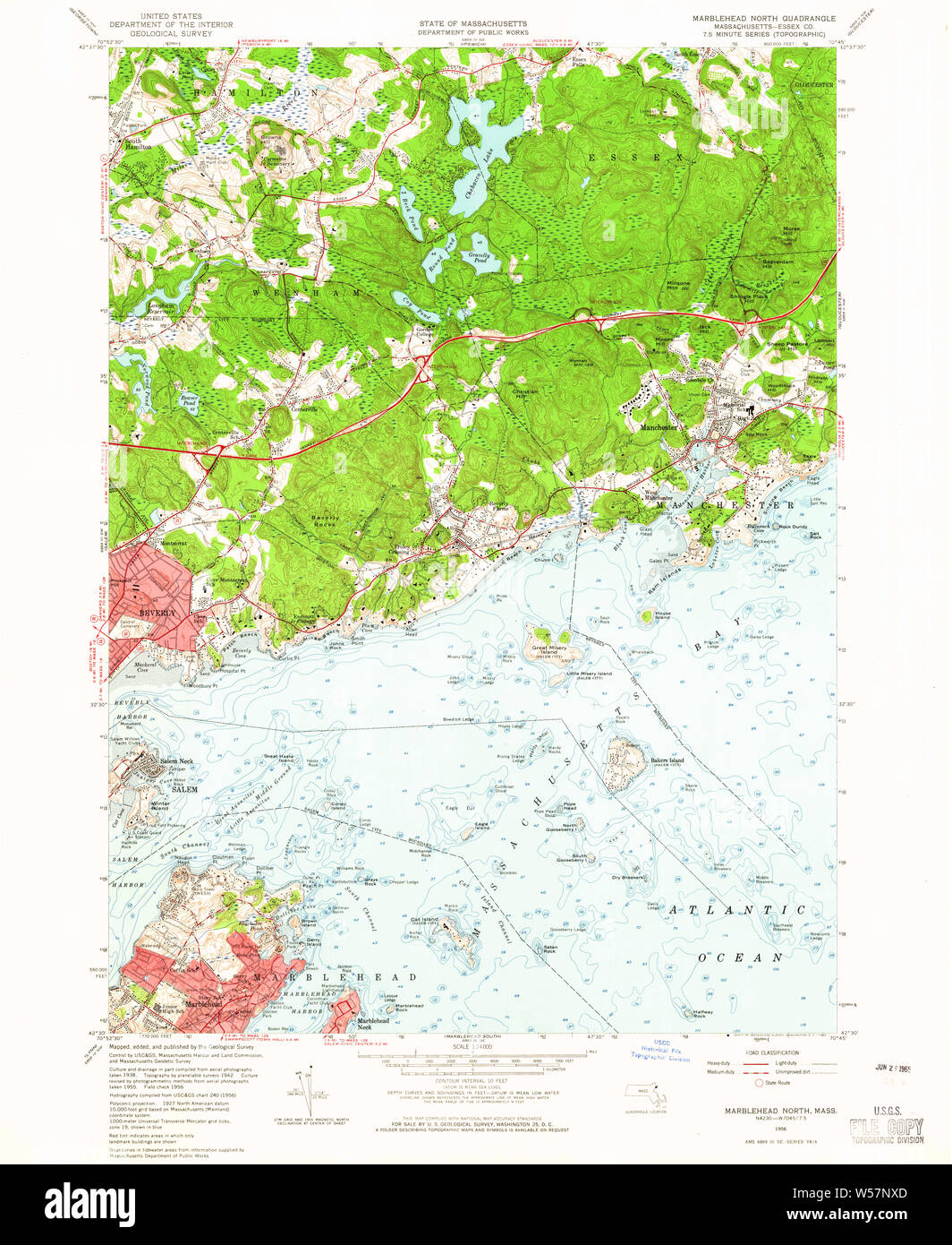 Map of marblehead hi-res stock photography and images - Alamy