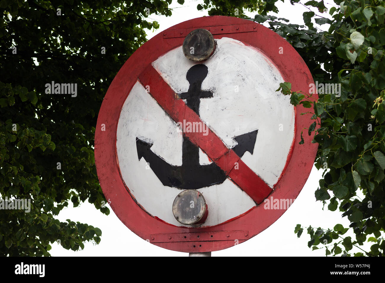 No mooring sign safety hi-res stock photography and images - Alamy