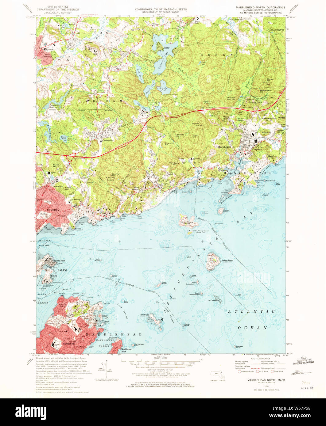 Map of marblehead hi-res stock photography and images - Alamy