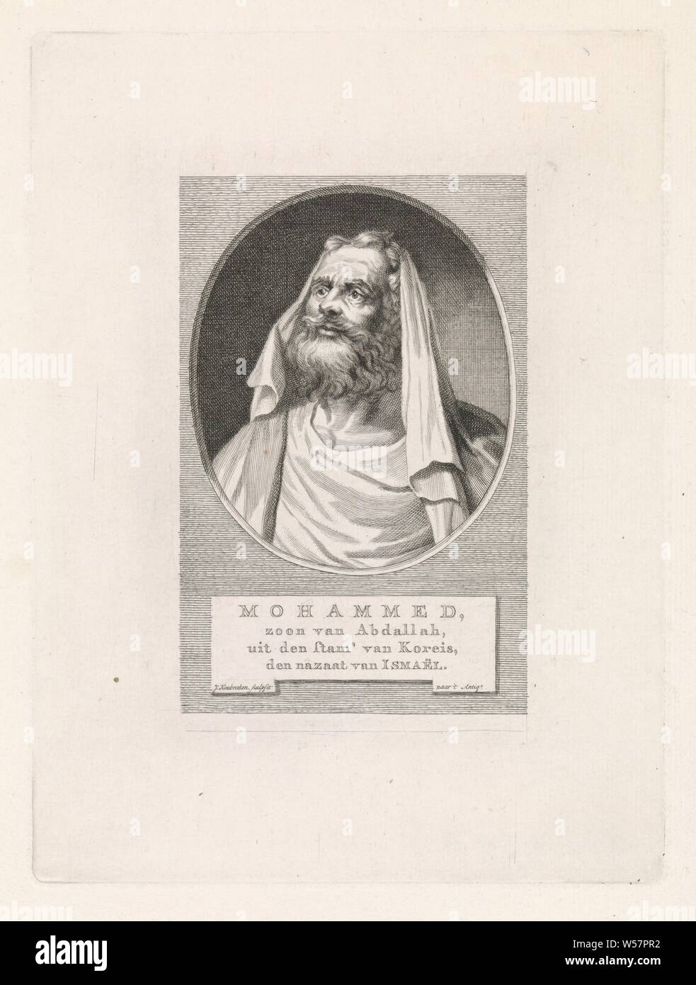 Portrait of the Prophet Mohammed Mohammed (title on object), Bust to ...