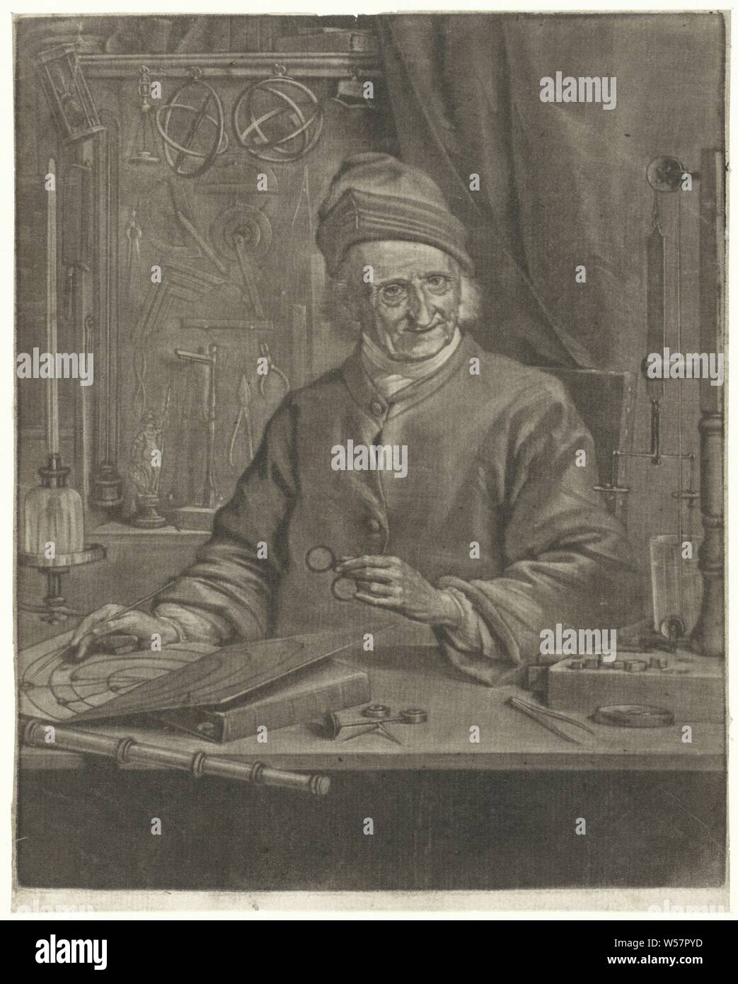 Portrait of Arnold Marcel, The mathematician, physicist and maker of ...