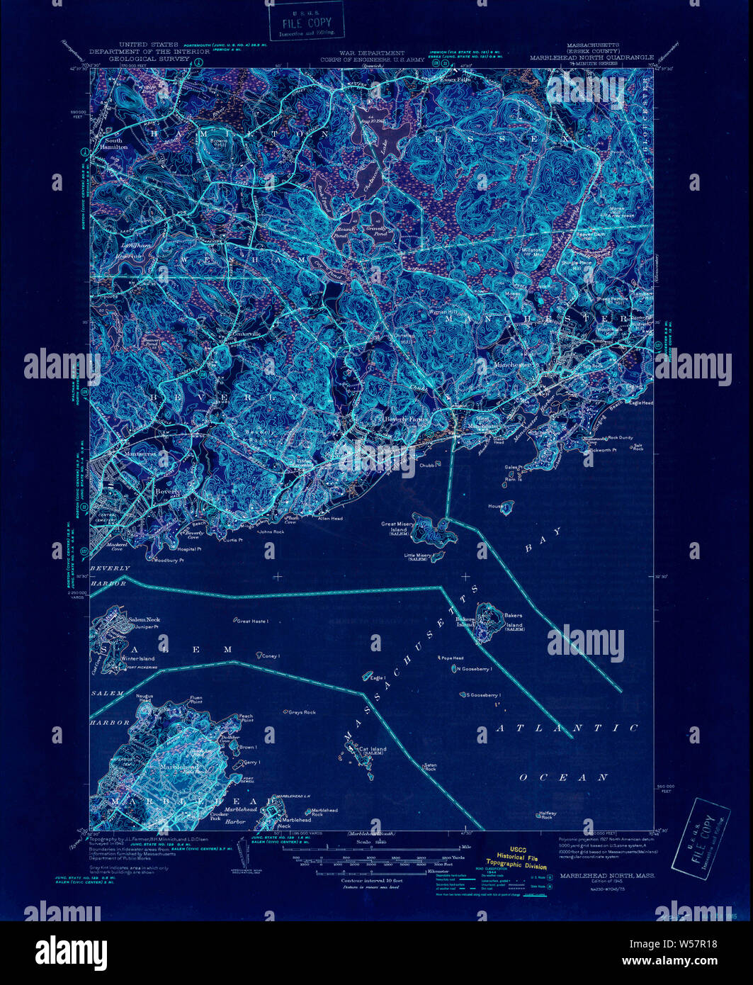 Map of marblehead hi-res stock photography and images - Alamy