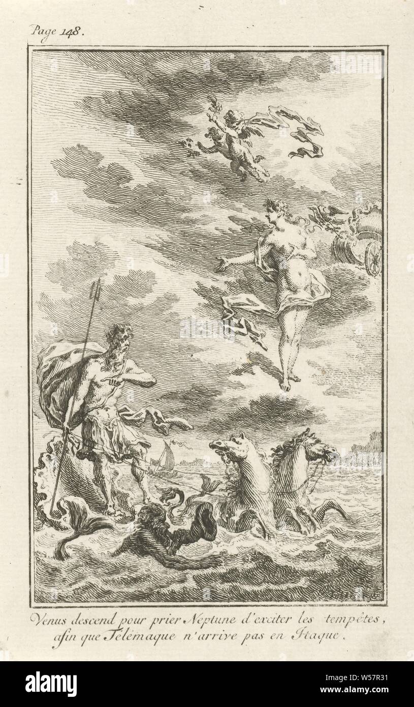 Venus and Neptune Venus descend pour prier Neptune d'exciter les ...