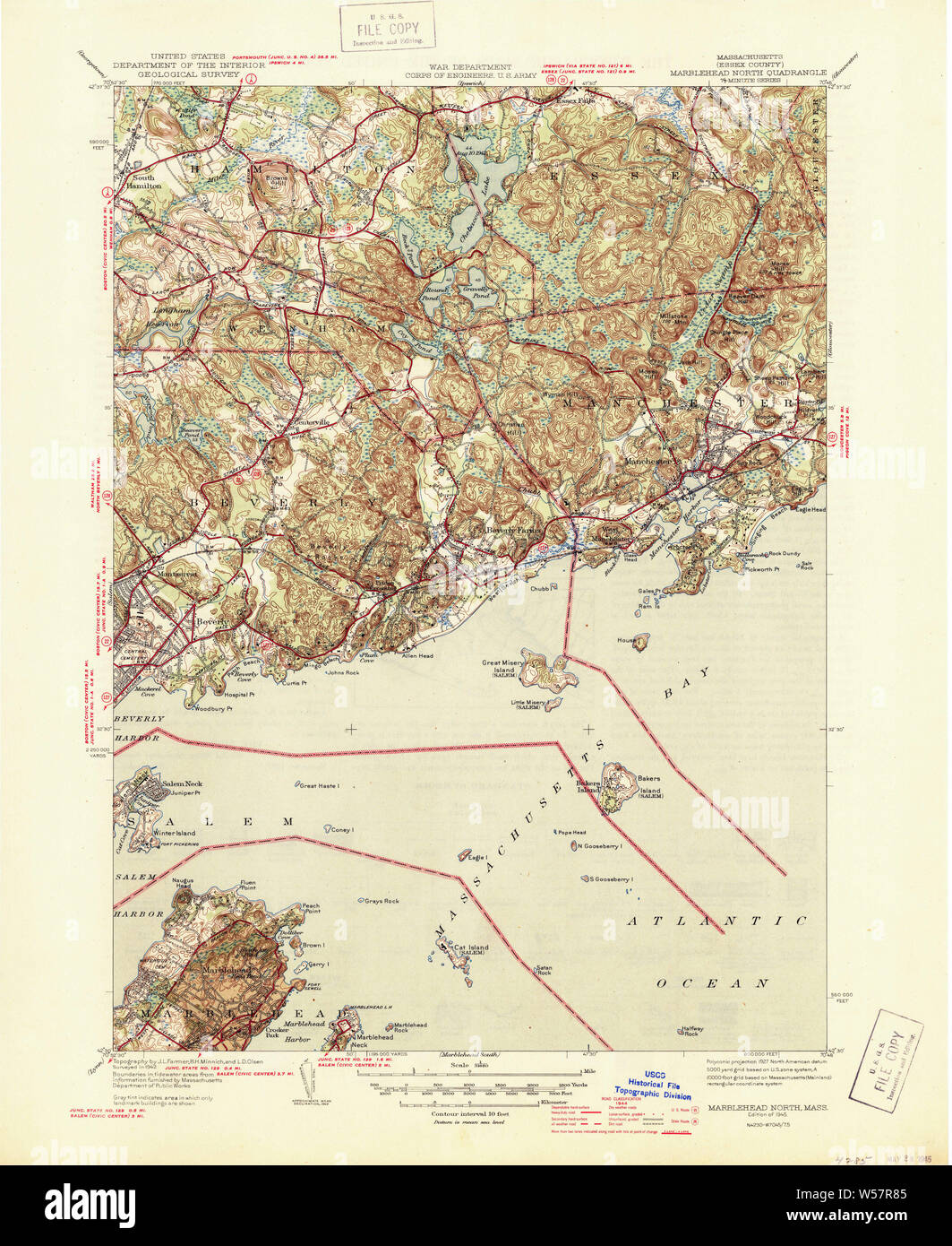 Map of marblehead hi-res stock photography and images - Alamy