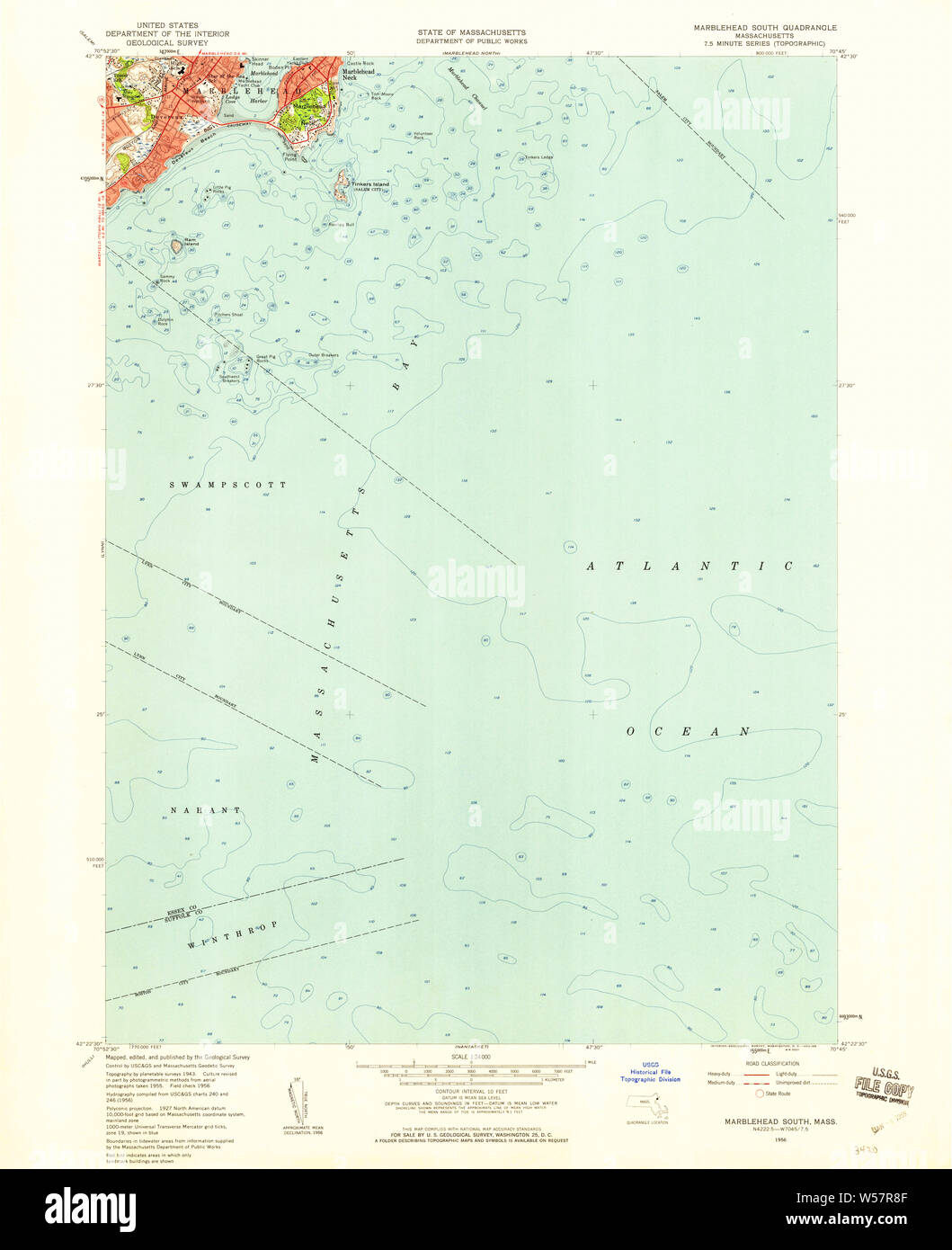 Map of marblehead hi-res stock photography and images - Alamy