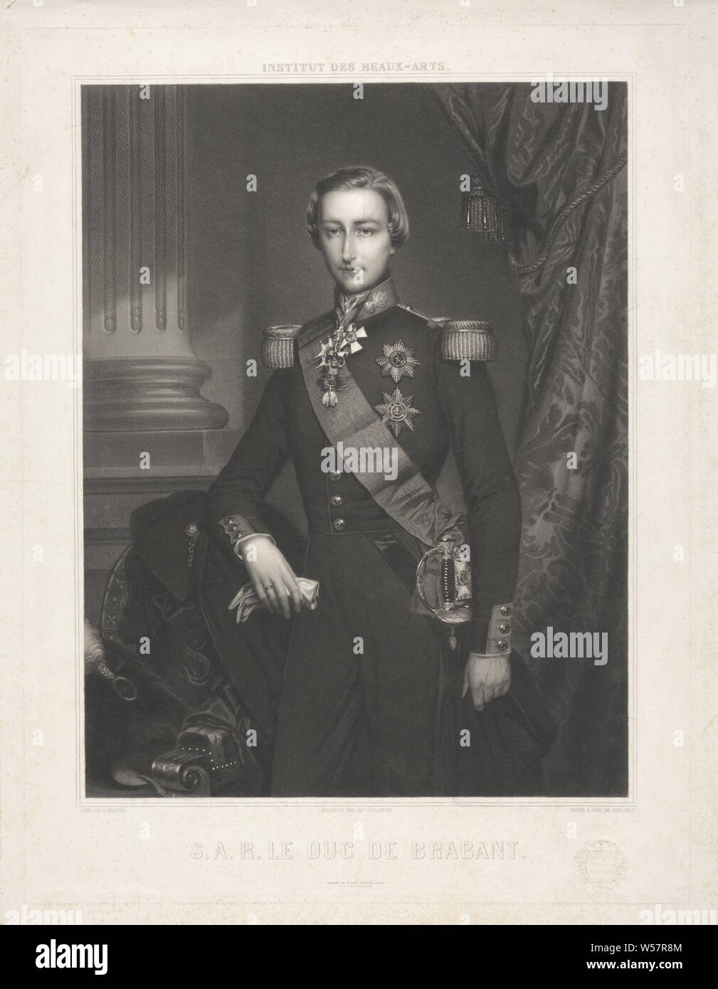 Portrait of Leopold II, King of Belgium Institut des Beaux-Arts (series ...