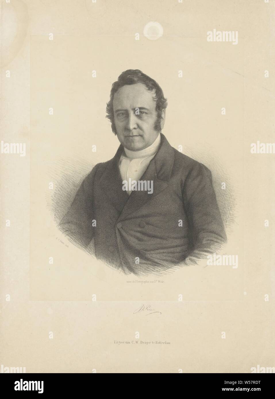 Portrait of Johannes Jacobus Prins, The person portrayed is wearing a ...