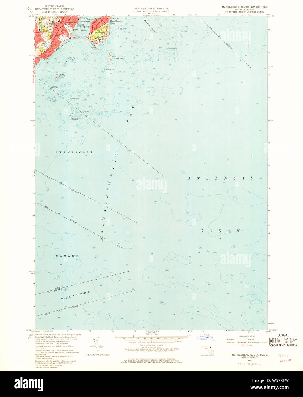Map of marblehead hi-res stock photography and images - Alamy